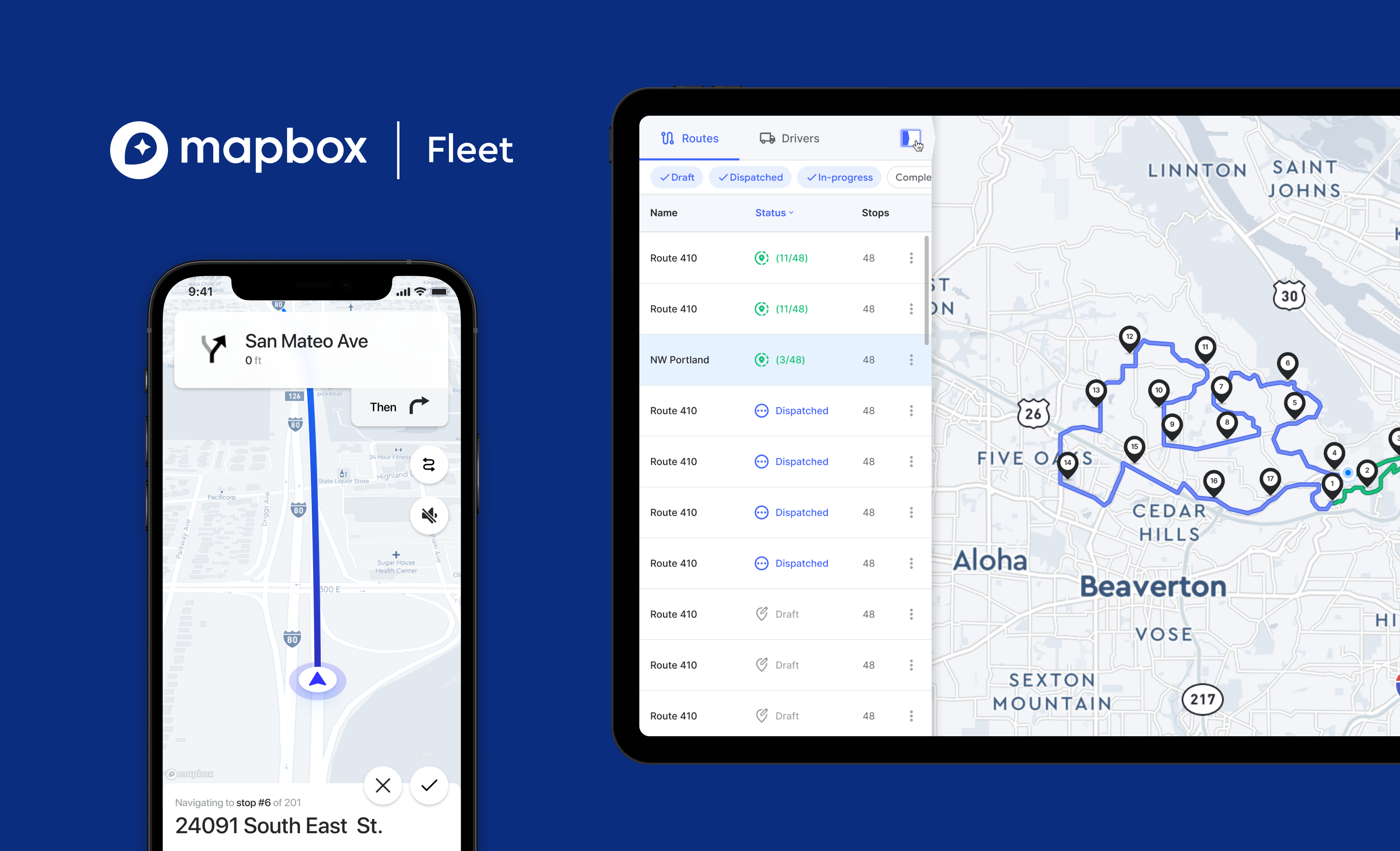 Optimize your fleet operations with Mapbox Fleet